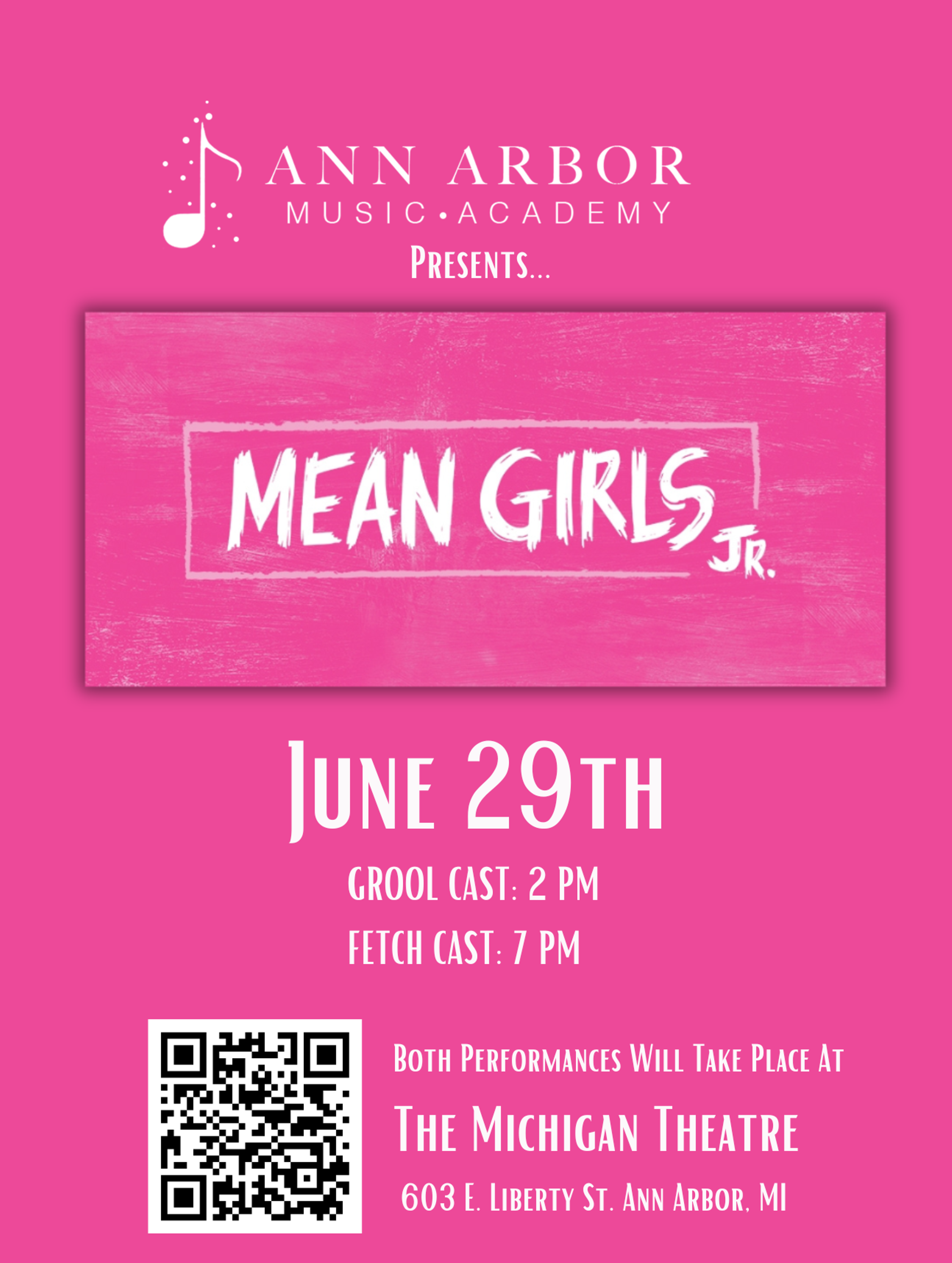 Mean Girls Jr. at AAMA Theatre - Performances June 29, 2024 - Cover