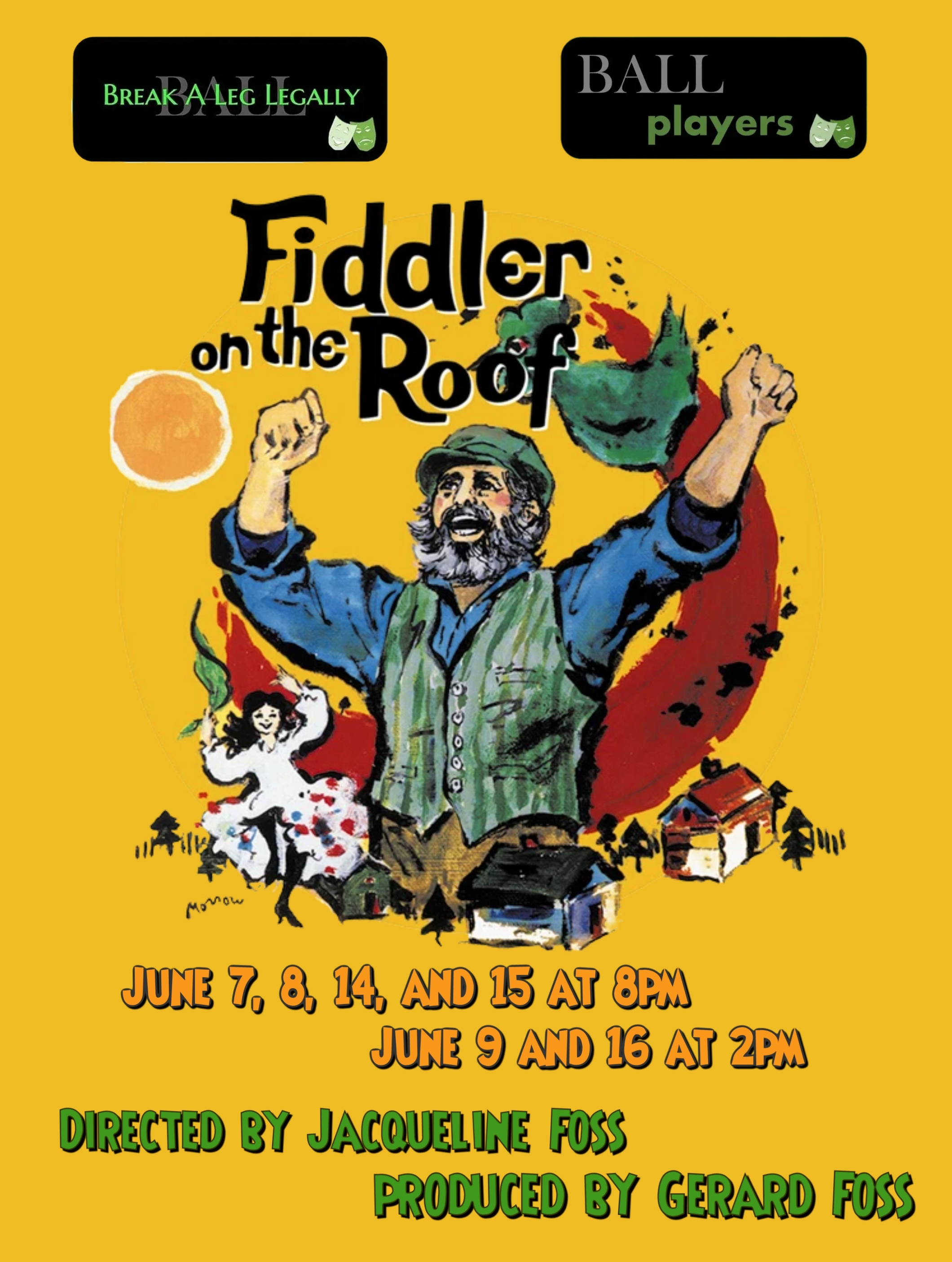 Fiddler on the Roof at Break A Leg Legally Productions - Performances ...