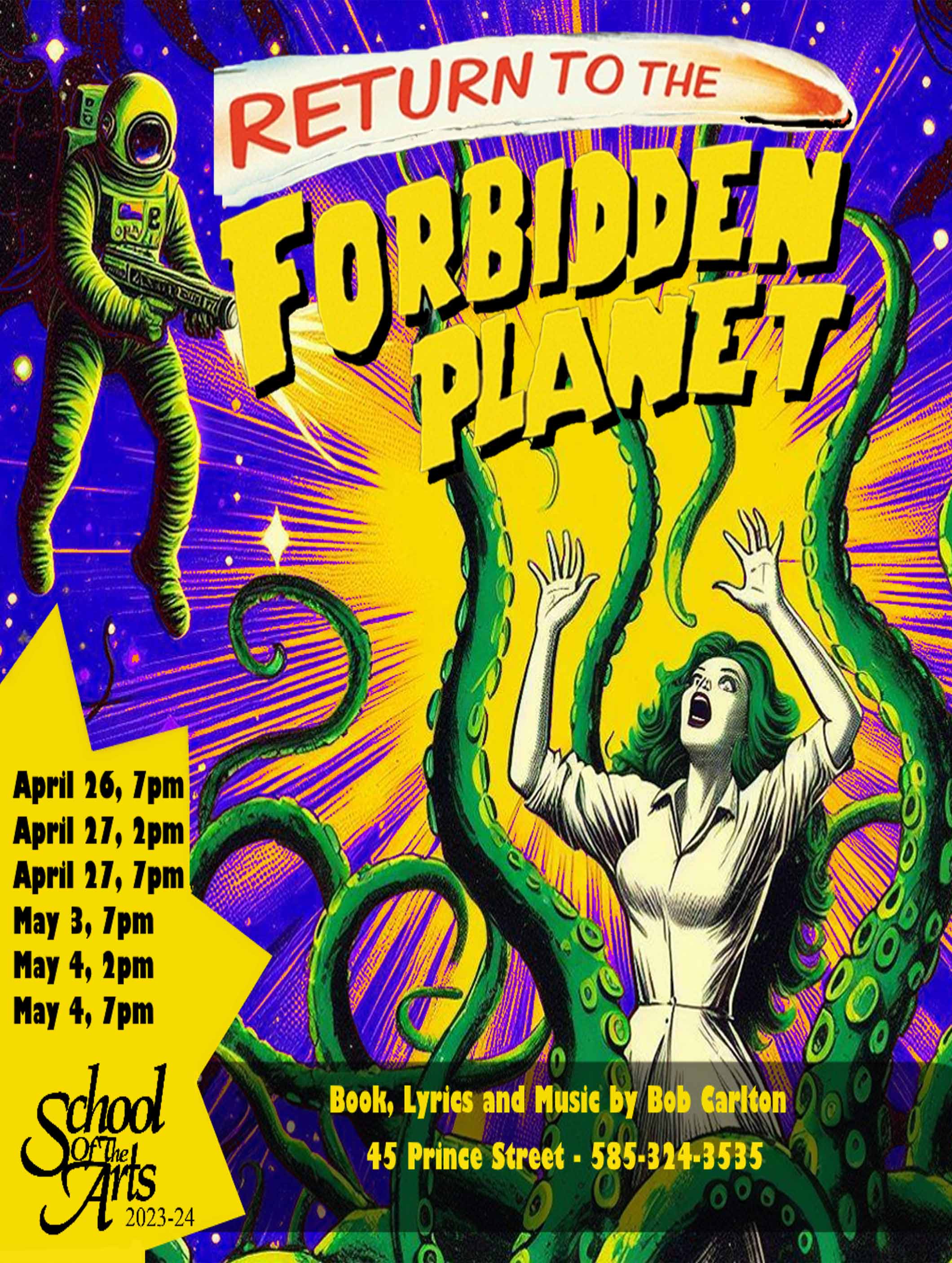 Return to the Forbidden Planet at School of the Arts - Performances ...