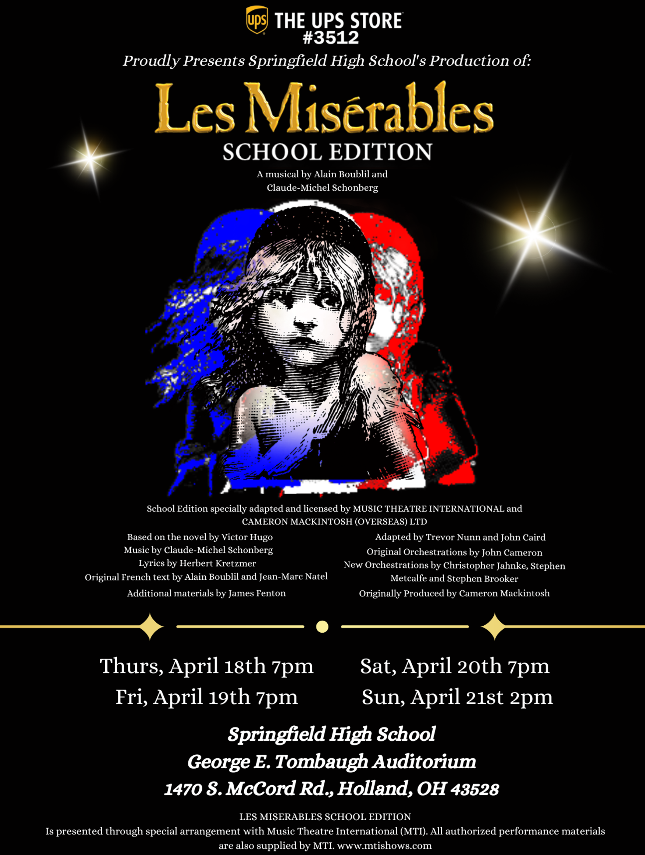 Les Misérables School Edition at Springfield High School - Performances ...